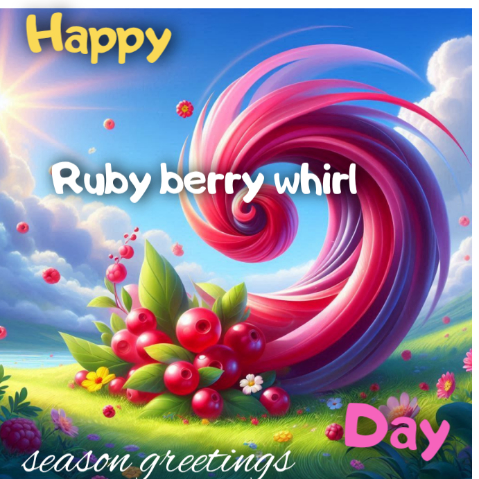 Plantilla de Blue Joyful Happy Ruby Berry Whirl Day Instagram Post ...