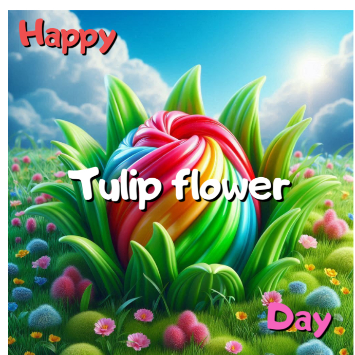 Copy of Blue Joyful Happy Tulip Flowers Day Instagram Post | PosterMyWall