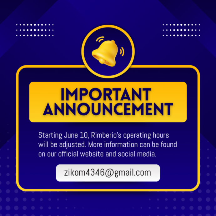 Blue Joyful Important Announcement Instagram Post Template | PosterMyWall