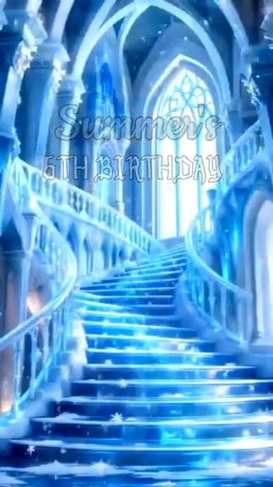Blue Joyful Let It Go Party Invitation Digital Display (9:16) Template ...