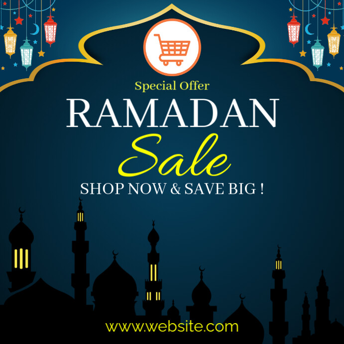 Copy of Blue Joyful Ramadan Special Sale Instagram Post | PosterMyWall