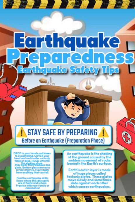 Copy of Blue Joyful Safety Awareness Campaign Instagram Post | PosterMyWall