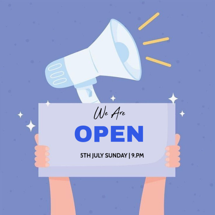 Plantilla de Blue Joyful Sign Board Instagram Post | PosterMyWall