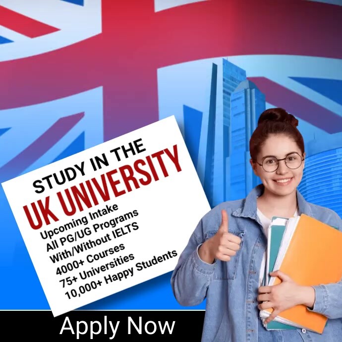 Copy of Blue Joyful Study In Uk Instagram Post | PosterMyWall