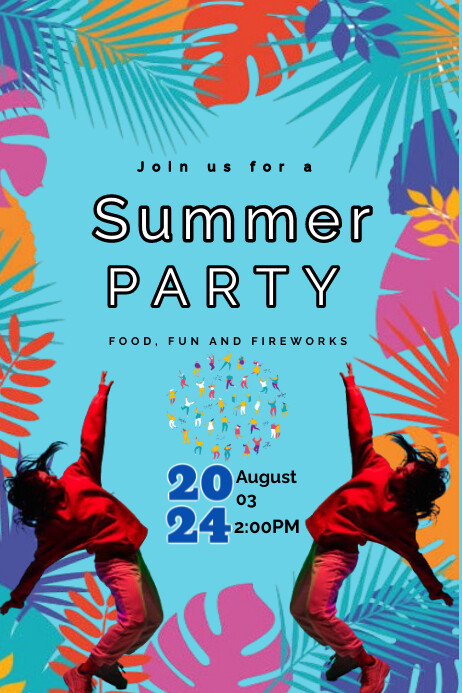 Blue Joyful Summer/beach Poster Template | PosterMyWall