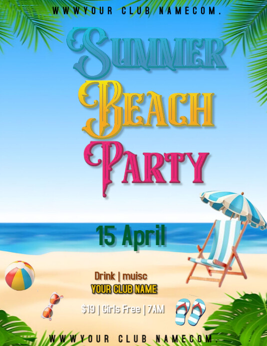 Copy of Blue Joyful Summer School Poster, Summer School Flyer Template ...