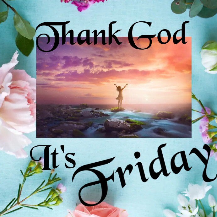 Plantilla de Blue Joyful Tgif Design Template Instagram P | PosterMyWall