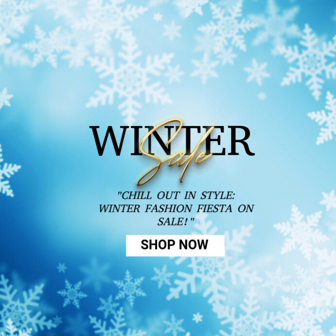 Blue Joyful Winter Instagram Post Template | PosterMyWall