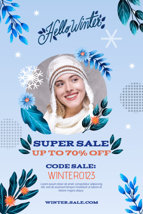 Plantilla de Blue Joyful Winter Season Poster Template Poster ...