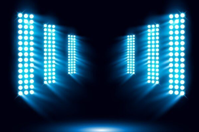 Blue LED wing configuration Template | PosterMyWall