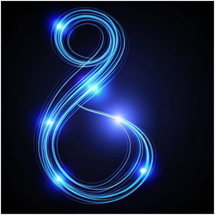 Blue Light Swirl Template | PosterMyWall