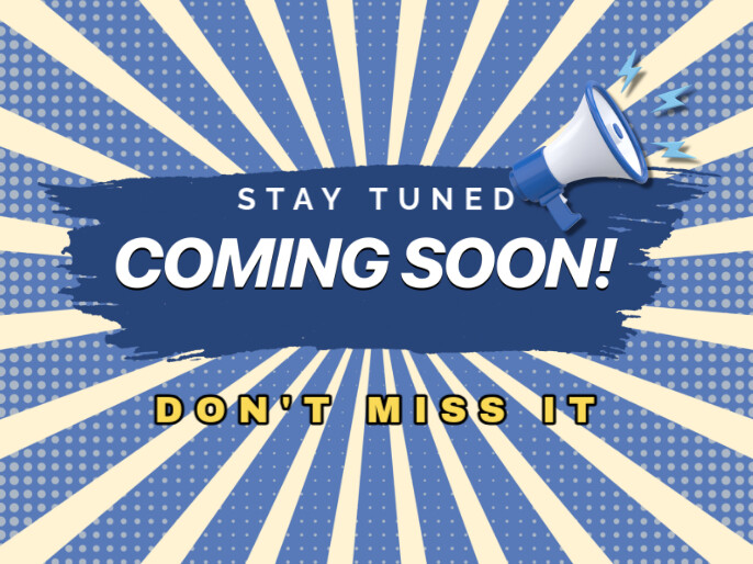 Blue List-based Coming Soon Announcement Notification Posters ...