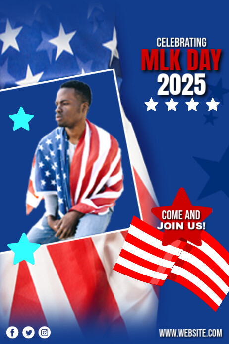 Blue List-based Mlk Poster Template | PosterMyWall