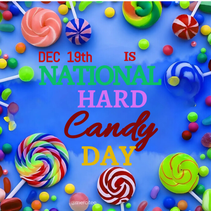 Copy of Blue List-based National Hard Candy Day Album Cover | PosterMyWall