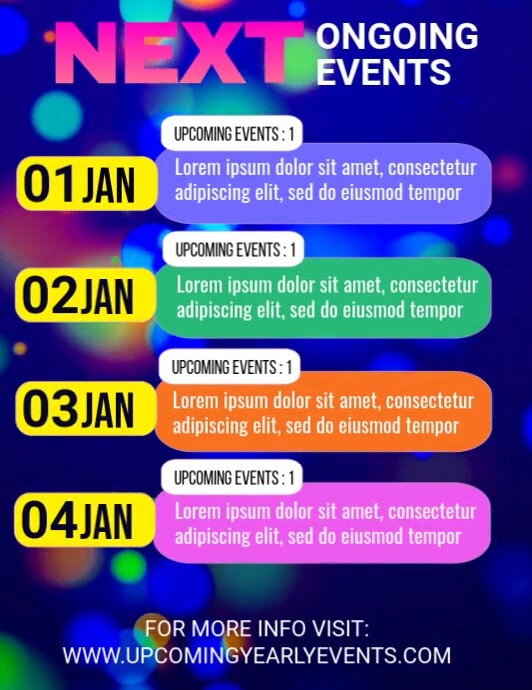 Copy of Blue List-based Next Ongoing Event Flyer (us | PosterMyWall