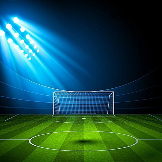 Blue Lit soccer goal Template | PosterMyWall
