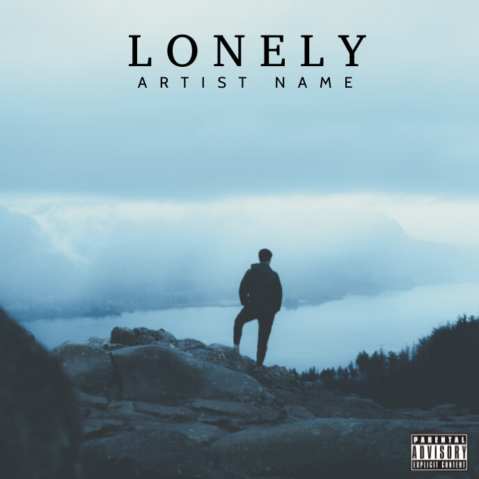 Copy of Blue Lonely Song Cover Album Cover | PosterMyWall