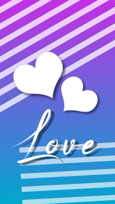 Blue Love Digital Display Video wallaper Template | PosterMyWall