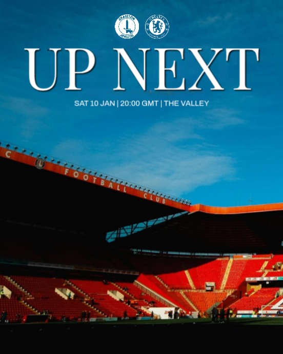 Plantilla de Blue Maksimalis Charlton Athletic Vs Chelsea Fa Cup Match ...