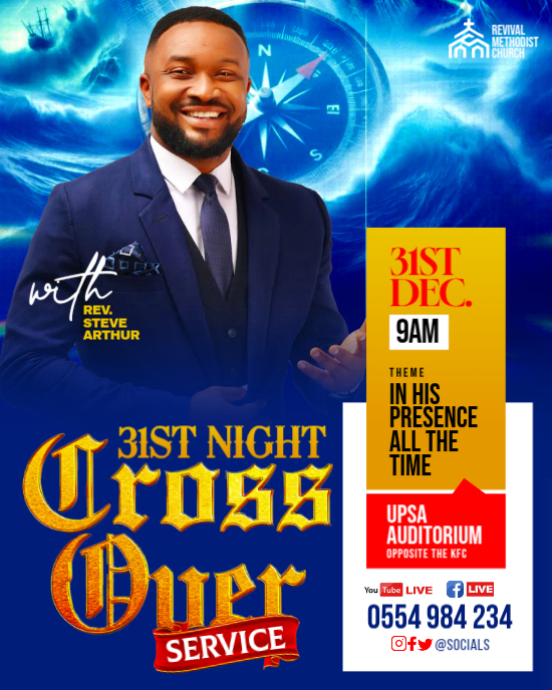 Copy of Blue Maximalist 3D 31st Night Crossover Service Flyer ...