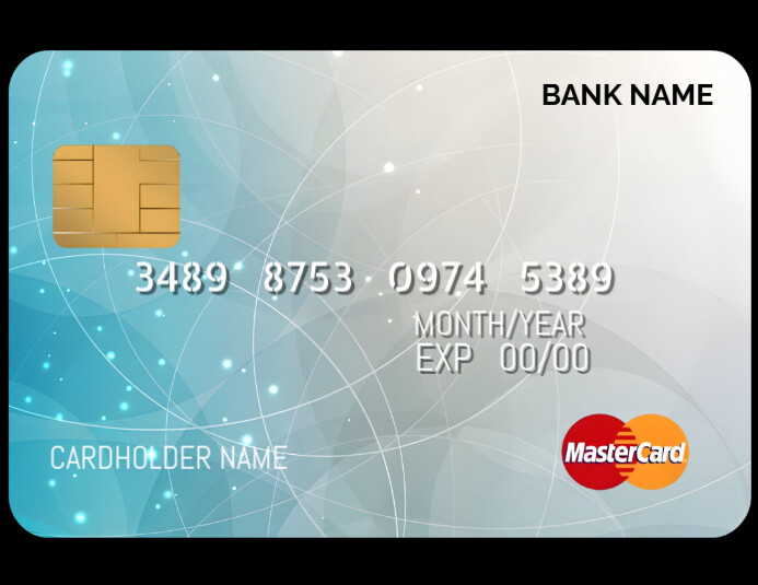 Copy of Blue Maximalist Bank Credit Debit Atm Card Flyer (us Letter ...