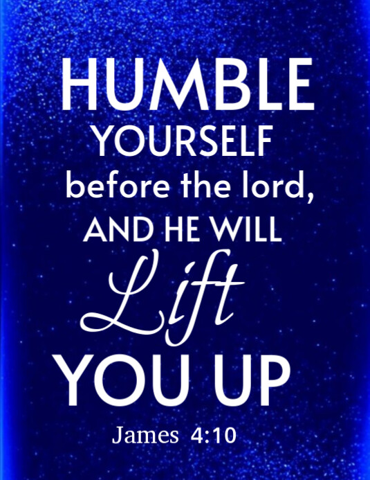 Copy of Blue Maximalist Bible Verses Flyer (us Letter) | PosterMyWall