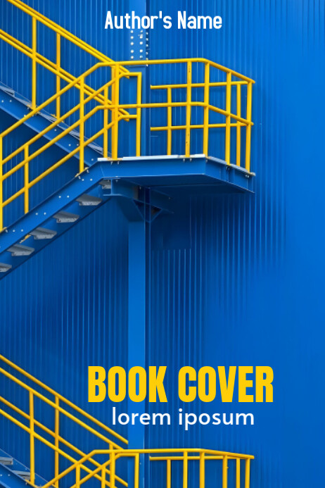 Modèle Blue Maximalist Book Cover Design Poster | PosterMyWall
