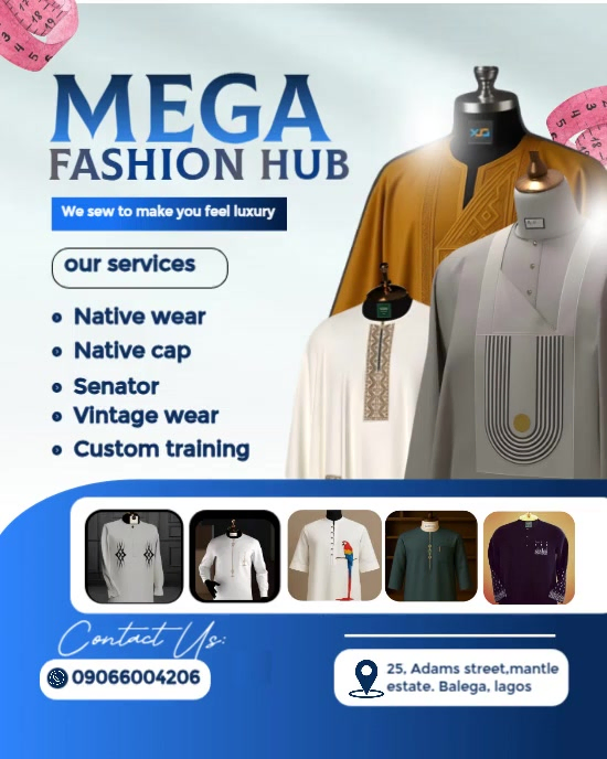 Blue maximalist classic fashion design Instagram portrait Template ...