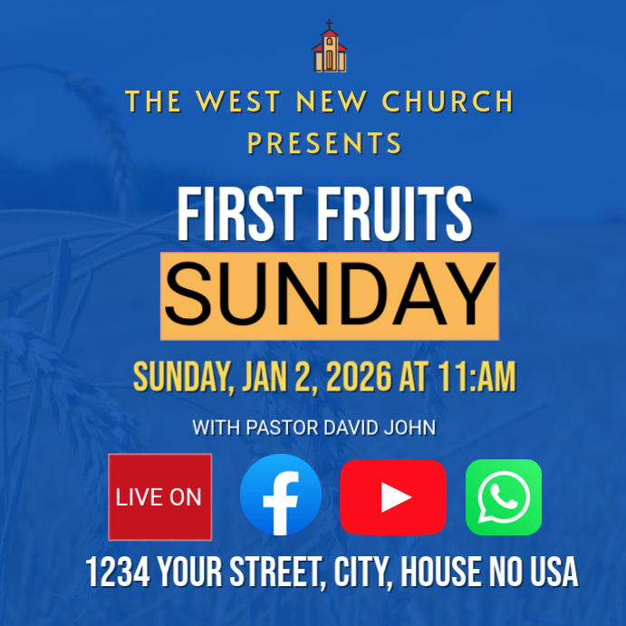 Blue Maximalist Brown Maximalist First Fruits A4 Instagram Post ...