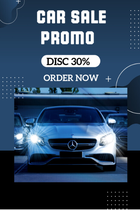 Copy of Blue Maximalist Car Sale Promo Poster | PosterMyWall