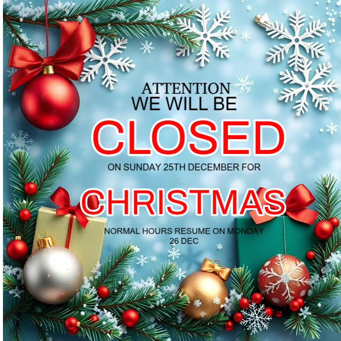 Blue Maximalist Christmas Closure Instagram Post Template | PosterMyWall