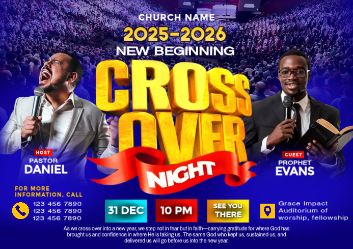 Copy Of Blue Maximalist Church Cross Over A4 Postermywall