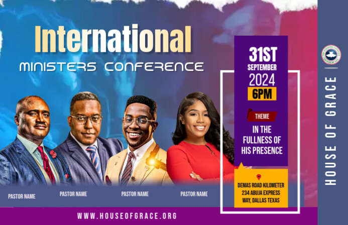 Blue Maximalist Church Flyer Tabloid Template | PosterMyWall