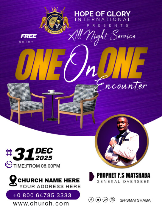 Copy of Blue Maximalist Church One One Poster/wallboard | PosterMyWall