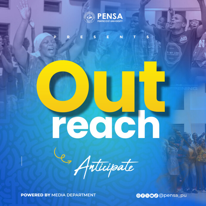 Blue Maximalist Church Outreach Instagram Po Template | PosterMyWall