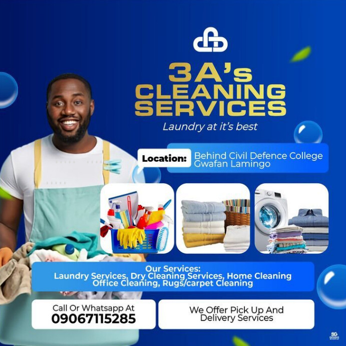 Copy of Blue Maximalist Cleaning Services Instagram Post | PosterMyWall