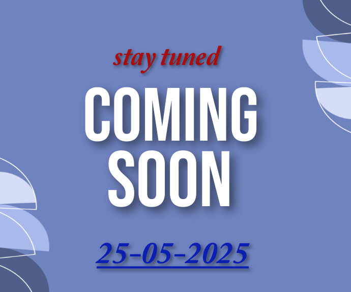 Blue Maximalist Coming Soon Celebration Templ Template | PosterMyWall