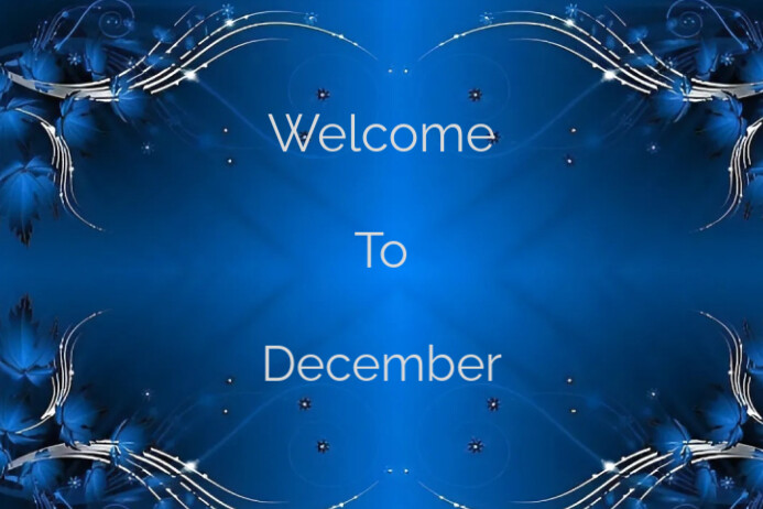 Blue Maximalist December Poster Template | PosterMyWall