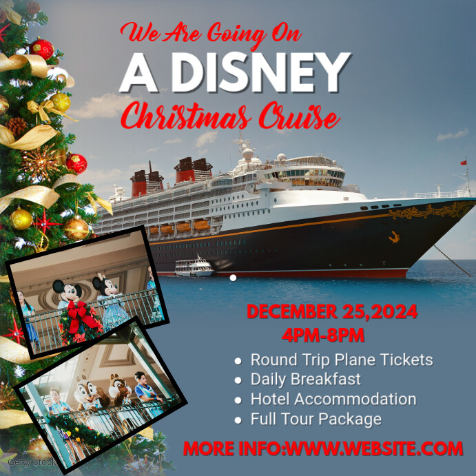 Copy of Blue Maximalist Disney Christmas Instagram Post | PosterMyWall