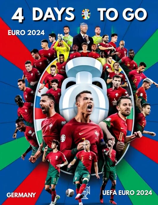 Copy of Blue Maximalist Euro 2024 Flyer (us Letter) | PosterMyWall