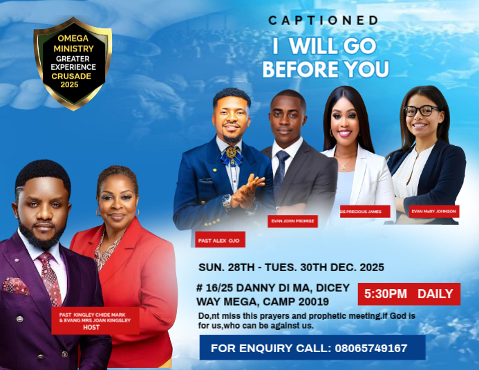 Blue Maximalist Greater Experience Crusade Flyer – Christian Revival ...