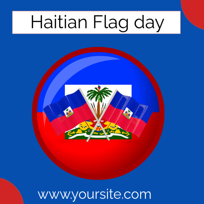 Copy of Blue Maximalist Haitian Flag Day Celebration Instagram Post ...