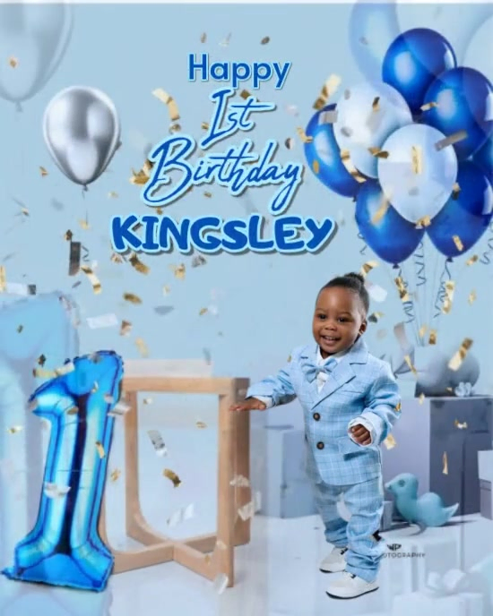 Blue Maximalist Happy Birthday Little Prince Instagram Portrait ...