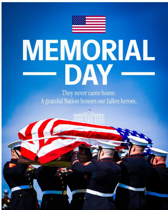 Copy of Blue Maximalist Happy Memorial Day Instagram Portrait | PosterMyWall