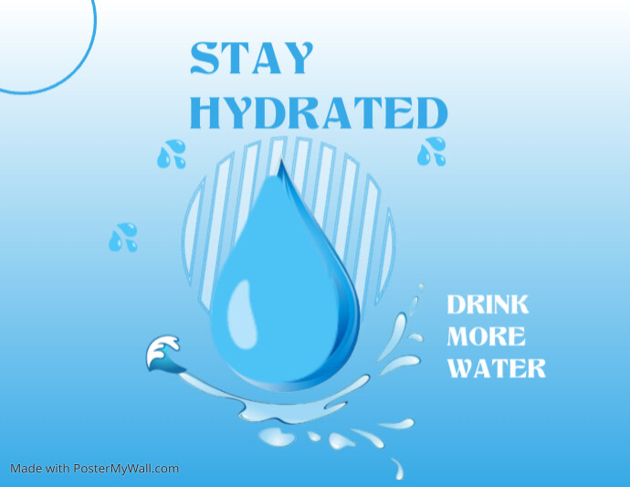 Blue Maximalist Hydrated Flyer (us Letter) Template | PosterMyWall