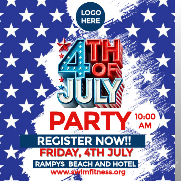 Blue Maximalist Independence Instagram Post Template | PosterMyWall