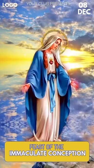 Blue Maximalist International Day Of The Immaculate Conception ...