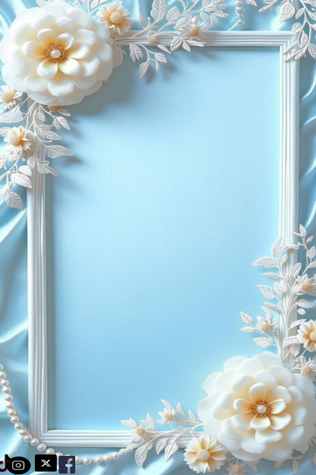 Blue Maximalist Invitation Card Poster Template | PosterMyWall