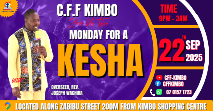 Blue Maximalist Kesha Kesha Facebook Event Cover Template | PosterMyWall