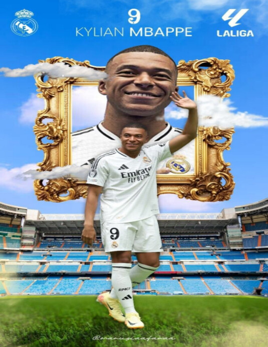 Copy of Blue Maximalist Mbappe Flyer (us Letter) | PosterMyWall